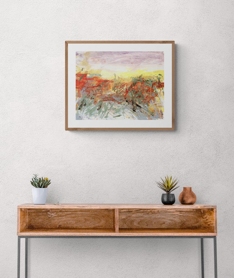 Simona Gocan - Desertscape #4, Signed Contemporary Abstract ...