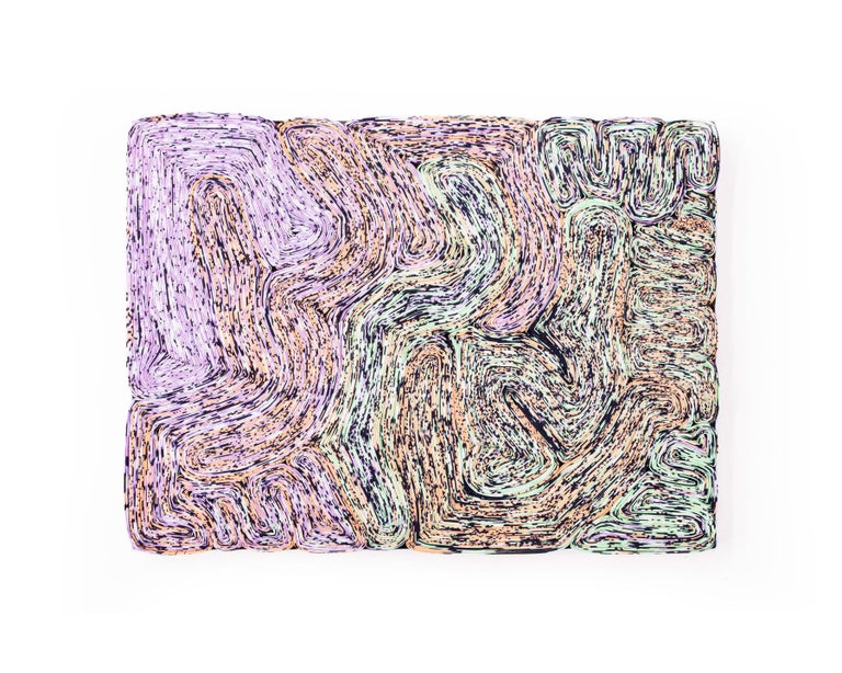 Simone Post - Petite pièce murale - Lilas En vente sur 1stDibs