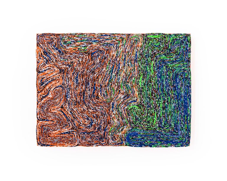 Simone Post - Small Wall Piece - Red For Sale at 1stDibs