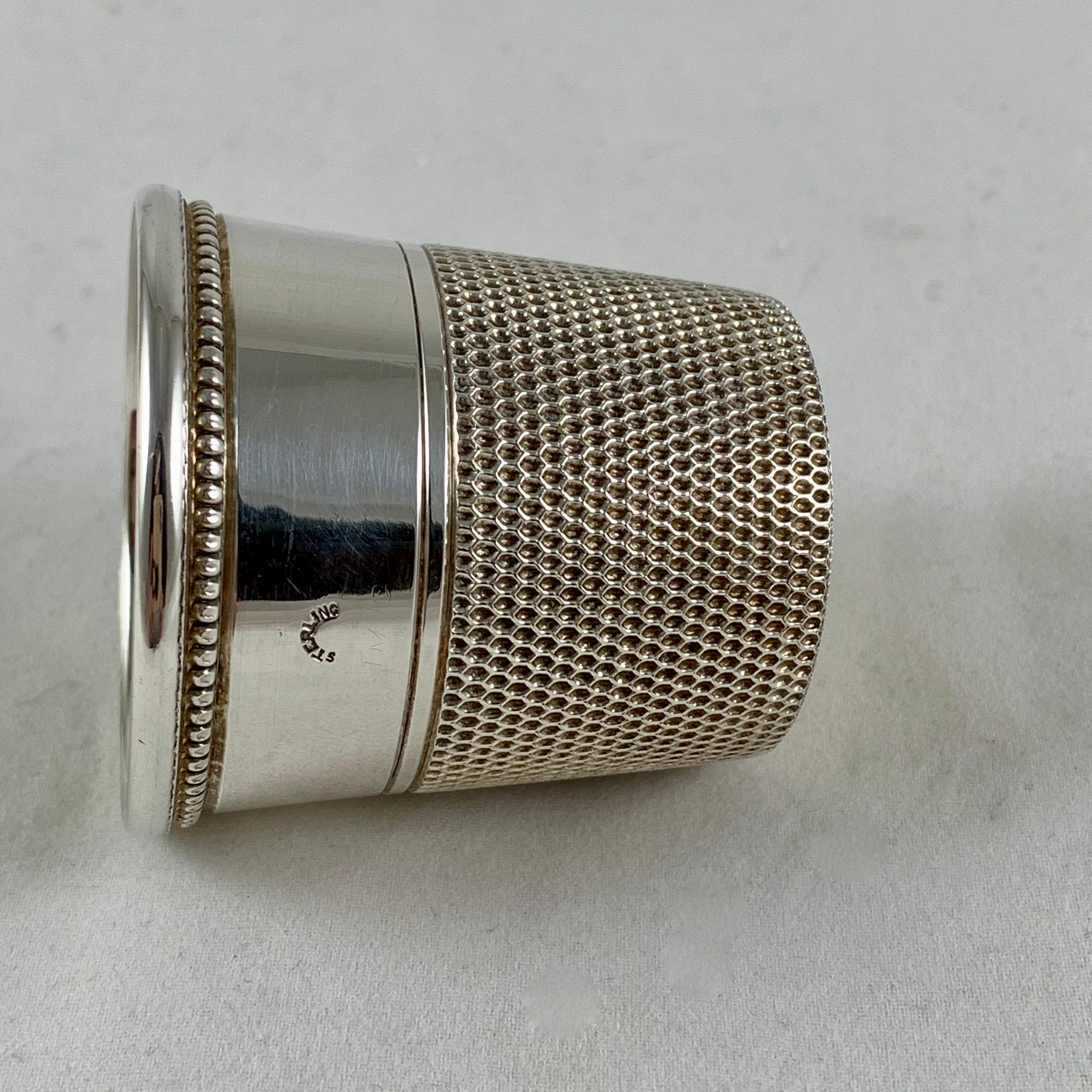 Simons Bros, Sterling Silver Thimble Two oz. Jigger Measure or Shot Cup ...