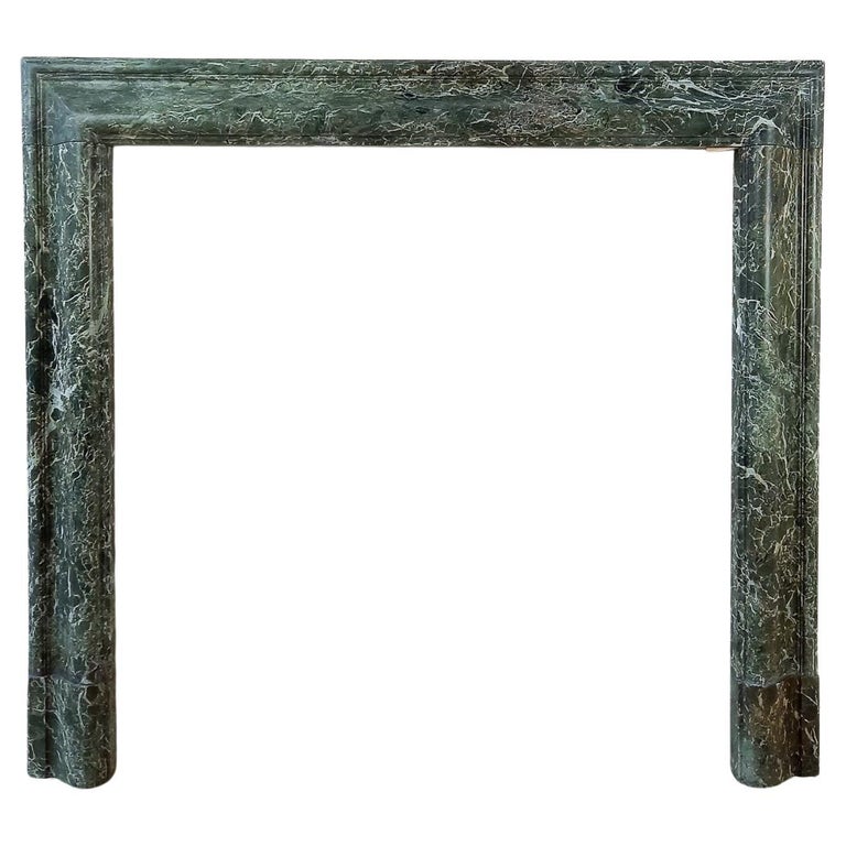 Simple and Elegant Antique Italian Green Marble Fireplace For Sale at ...