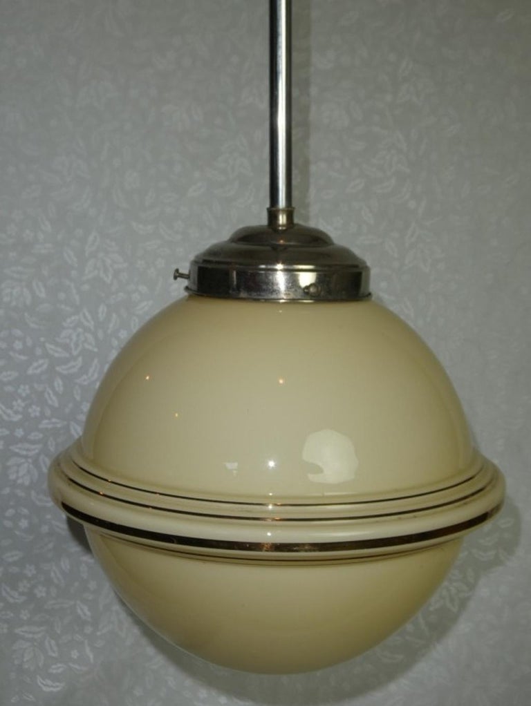 Simple Hanging Lamp "Saturn" Pure Functionalism For Sale at 1stDibs