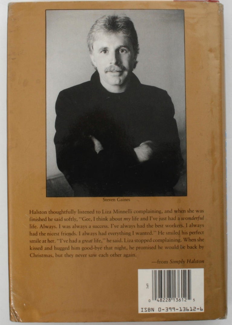 Simply Halston, The Untold Story by Steven Gaines, Signed First Edition ...