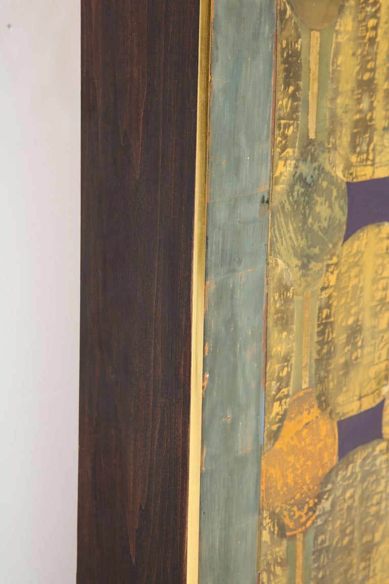 Simrel Achenbach "You Are" Gouache on Wood, circa 1993 For Sale at 1stDibs