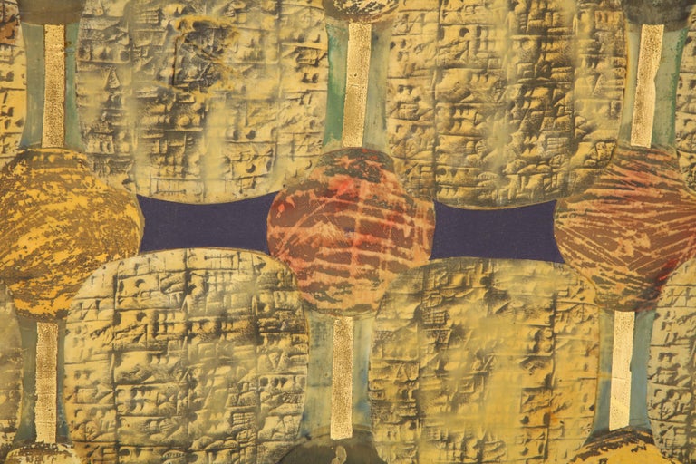 Simrel Achenbach "You Are" Gouache on Wood, circa 1993 For Sale at 1stDibs