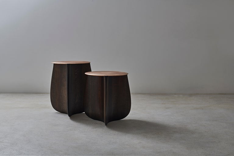 Sine Solid Hardwood Side Table by Izm Design For Sale at 1stDibs