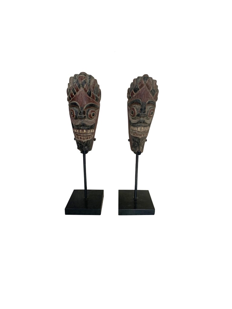 Singa Guardian Sculptures from the Batak Tribe, Sumatra, Mid-20th ...