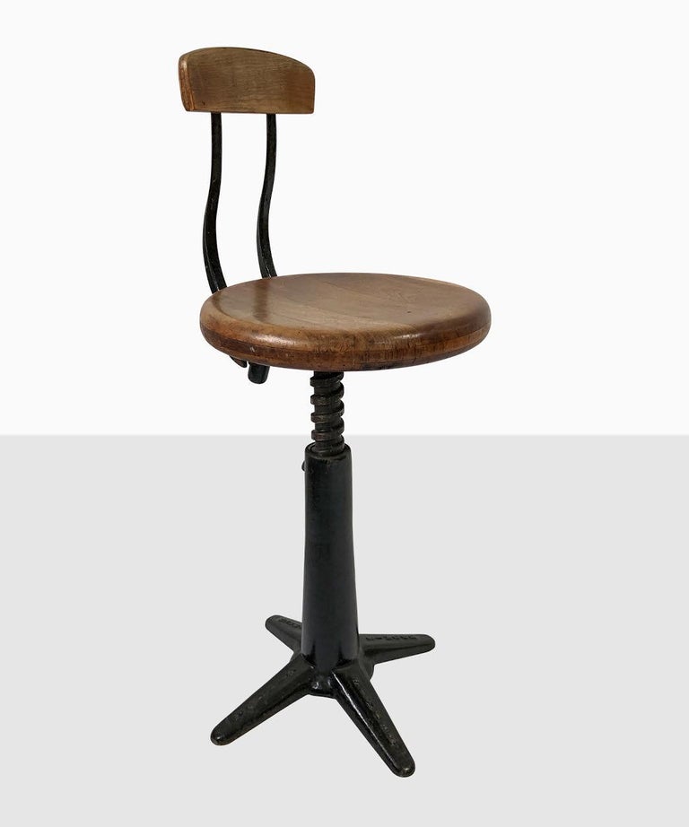 Singer Sewing Machinist Factory Chairs For Sale at 1stdibs