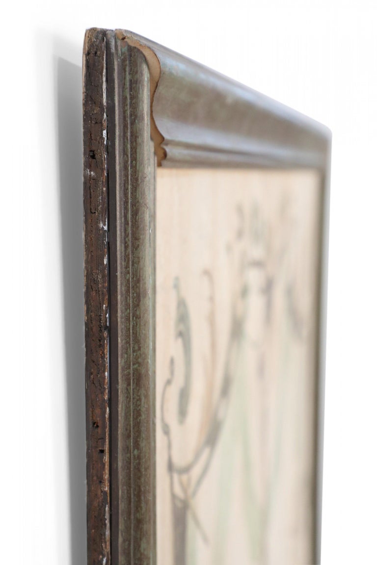 Singerie Carriage Painting on Wood For Sale at 1stDibs