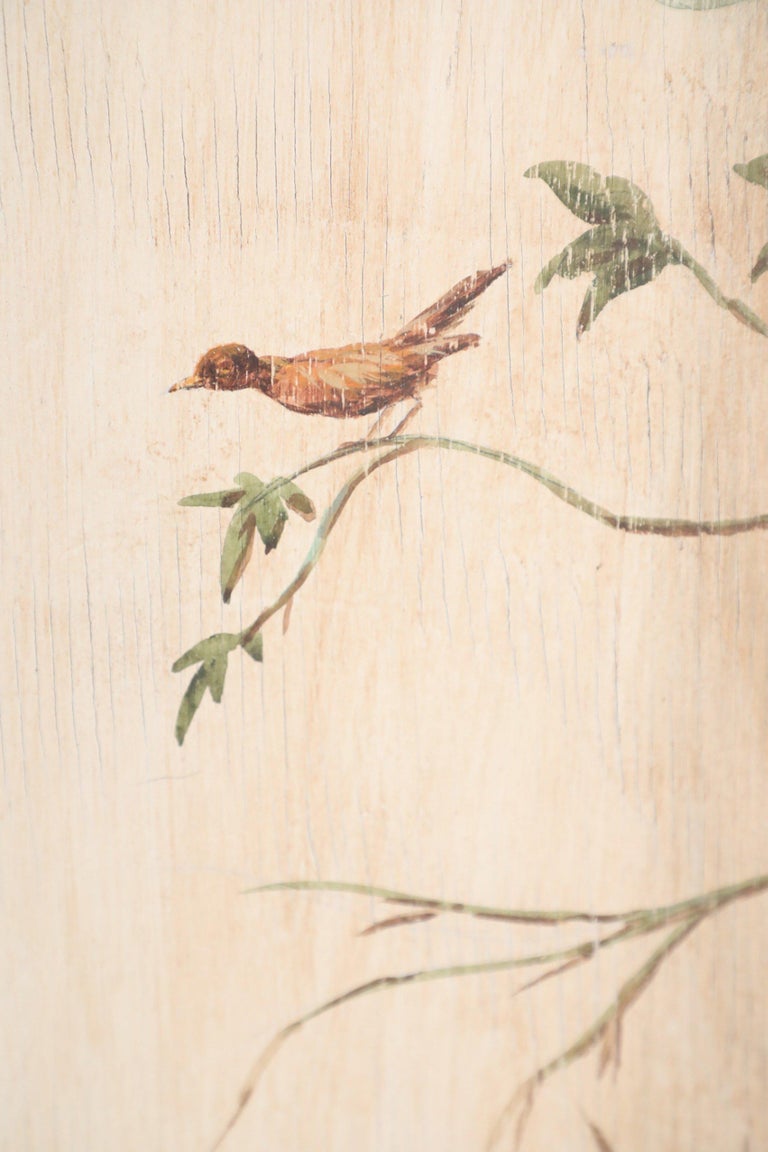 Singerie Carriage Painting on Wood For Sale at 1stDibs