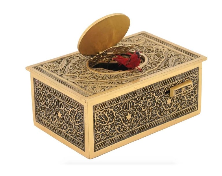 Singing Bird Music Box by Karl Griesbaum Germany For Sale at 1stDibs