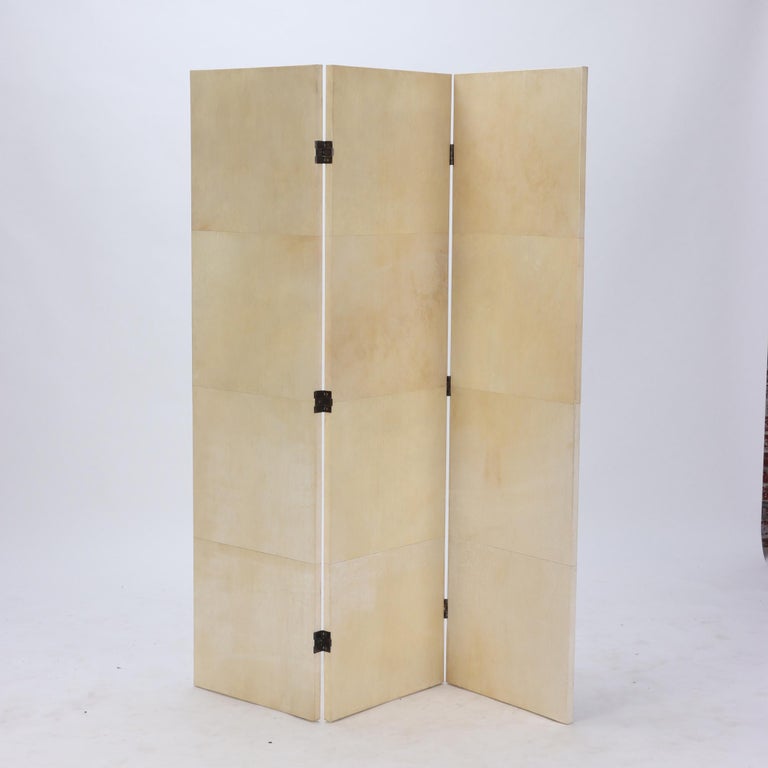 Single 3 Panel Folding Screen, Contemporary For Sale at 1stDibs