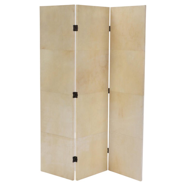 Single 3 Panel Folding Screen, Contemporary For Sale at 1stDibs