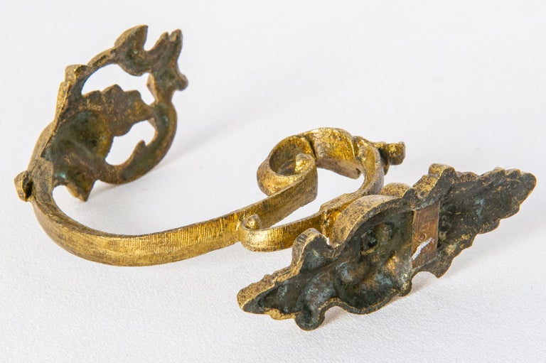 Single Antique Bronze Curtain Tie-Back For Sale at 1stDibs
