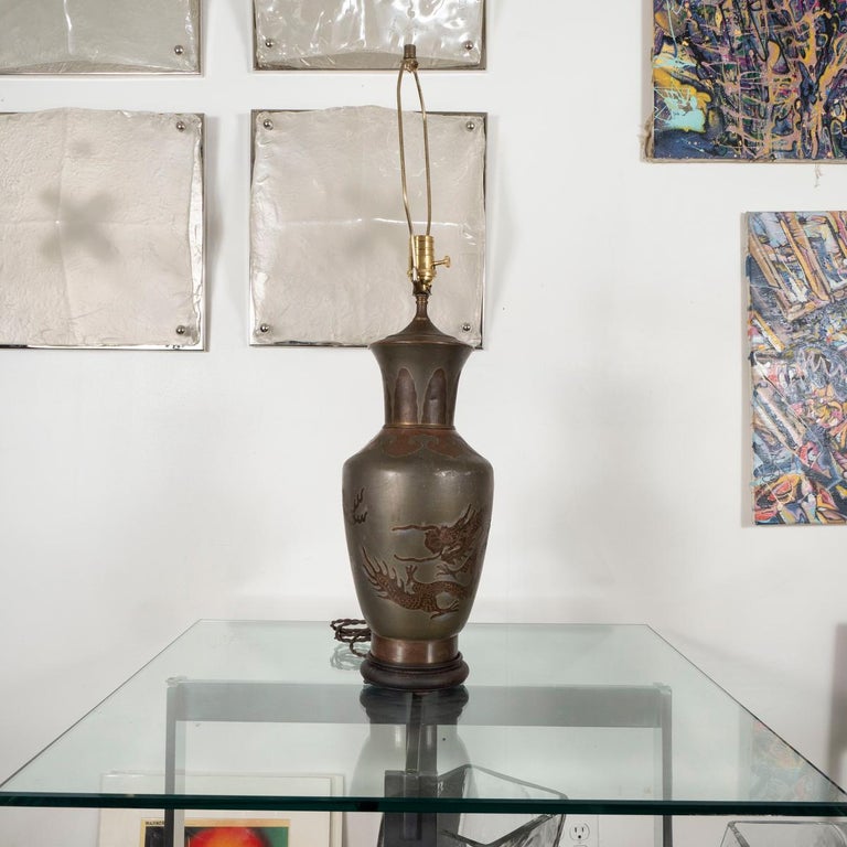 Single Chinoiserie Style Table Lamp For Sale at 1stDibs