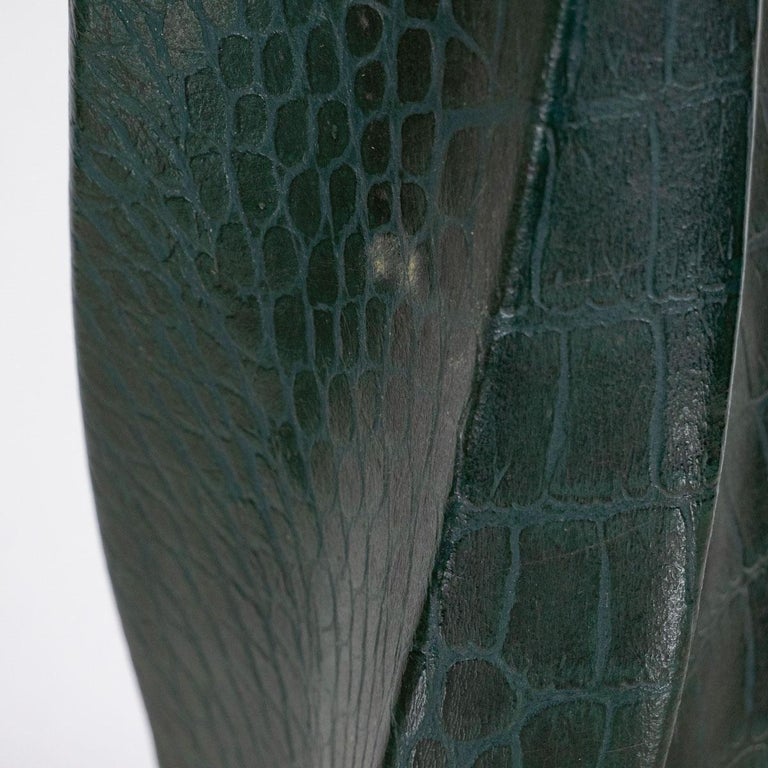 Single Crocodile Skin Twist Table Lamp For Sale at 1stDibs