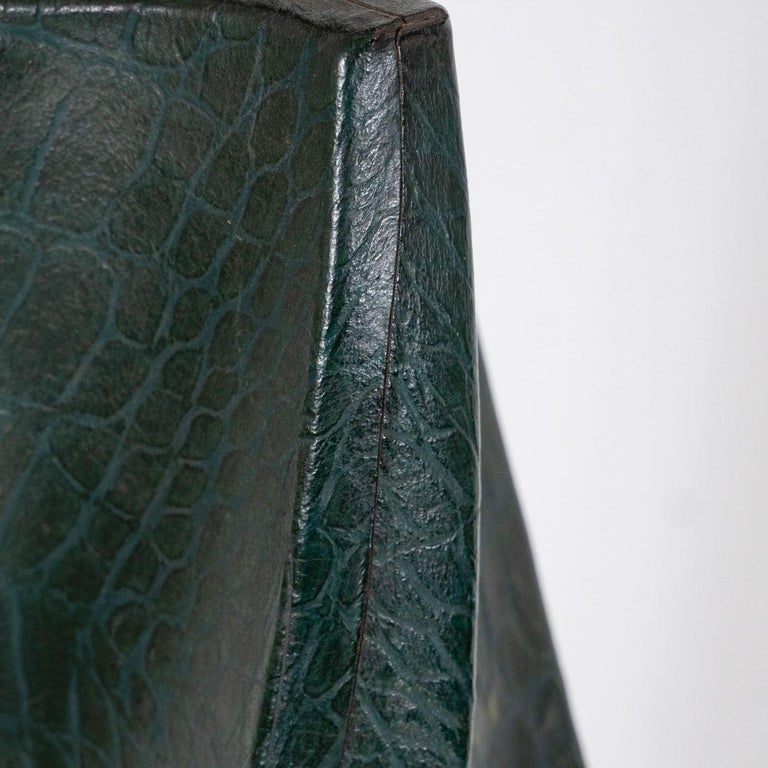 Single Crocodile Skin Twist Table Lamp For Sale at 1stDibs
