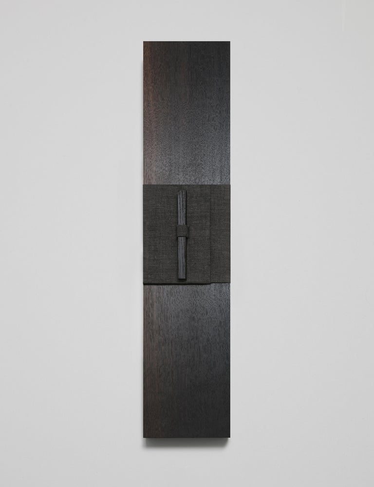 Single Damascus Knife Set with 3000-5000 Year-Old Bog-Oak Display Box ...