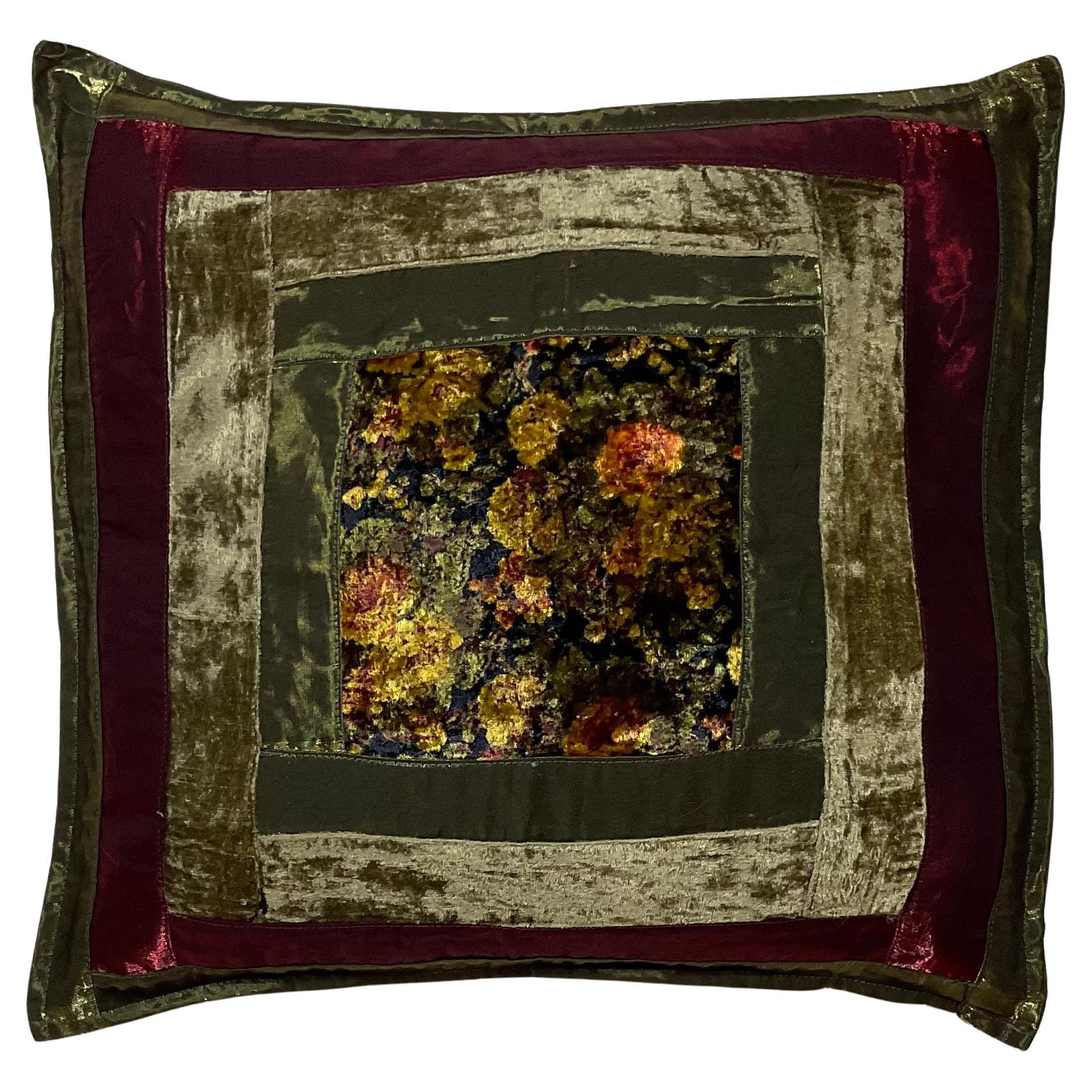 Single Antique Pillow Made from Kashmir Shawl For Sale at 1stDibs