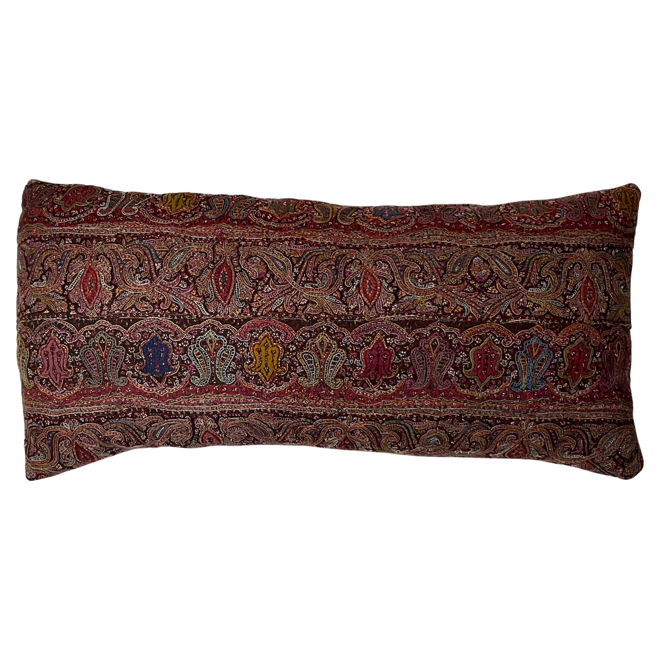 Single Hand Crafted Velvet Pillow at 1stDibs