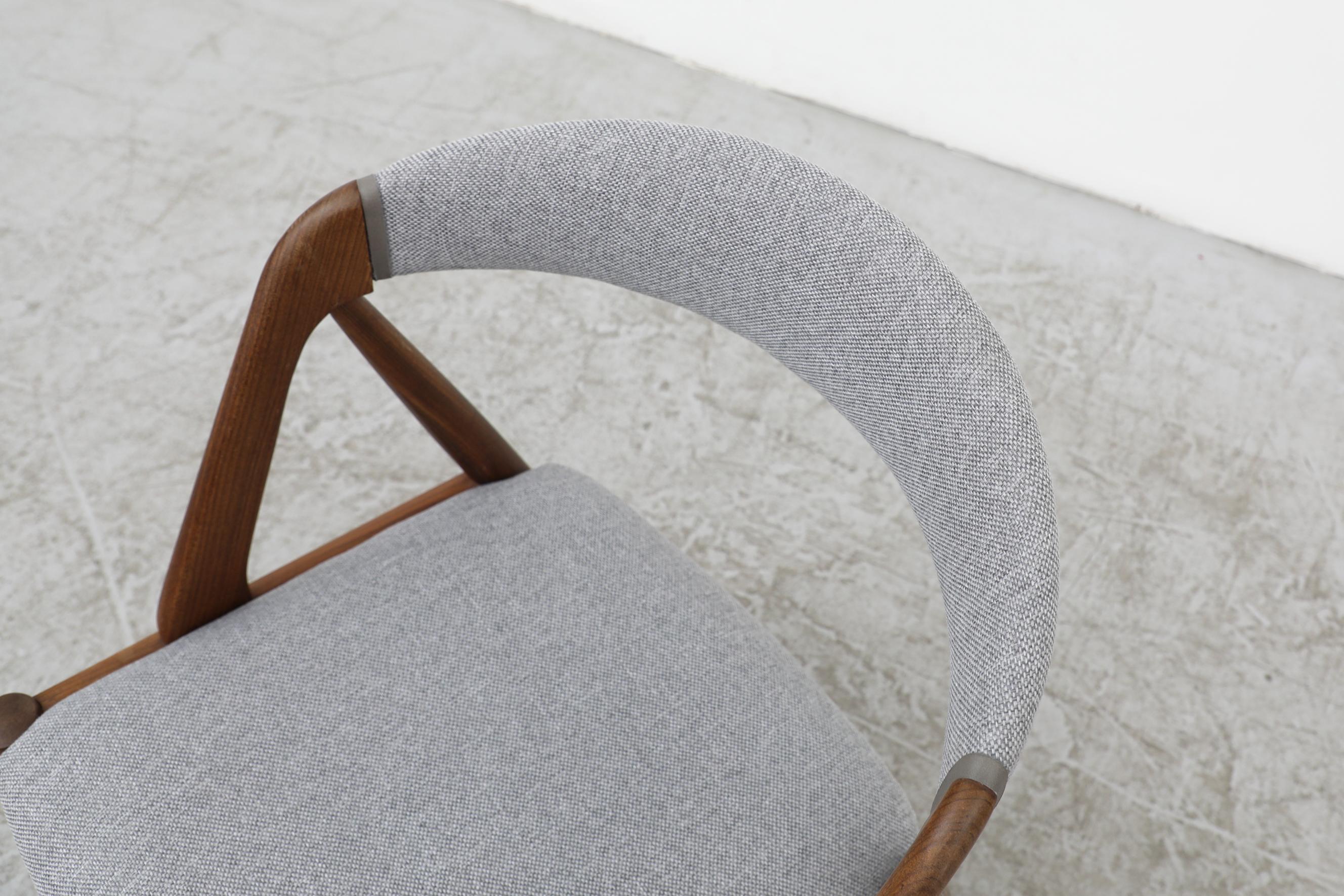 Single Kai Kristiansen 'Handy' Chair with Gray Upholstery For Sale at ...