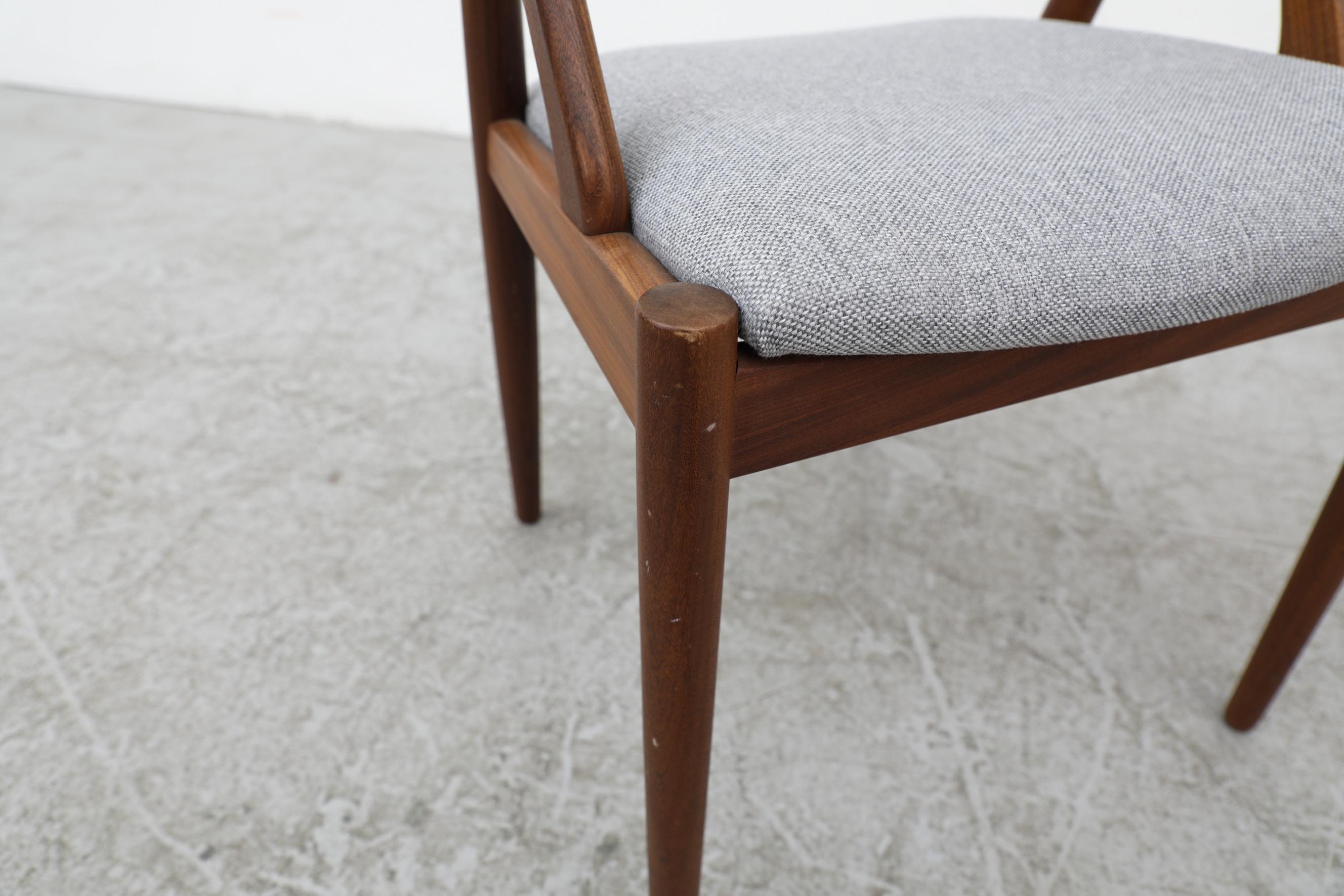 Single Kai Kristiansen 'Handy' Chair with Gray Upholstery For Sale at ...