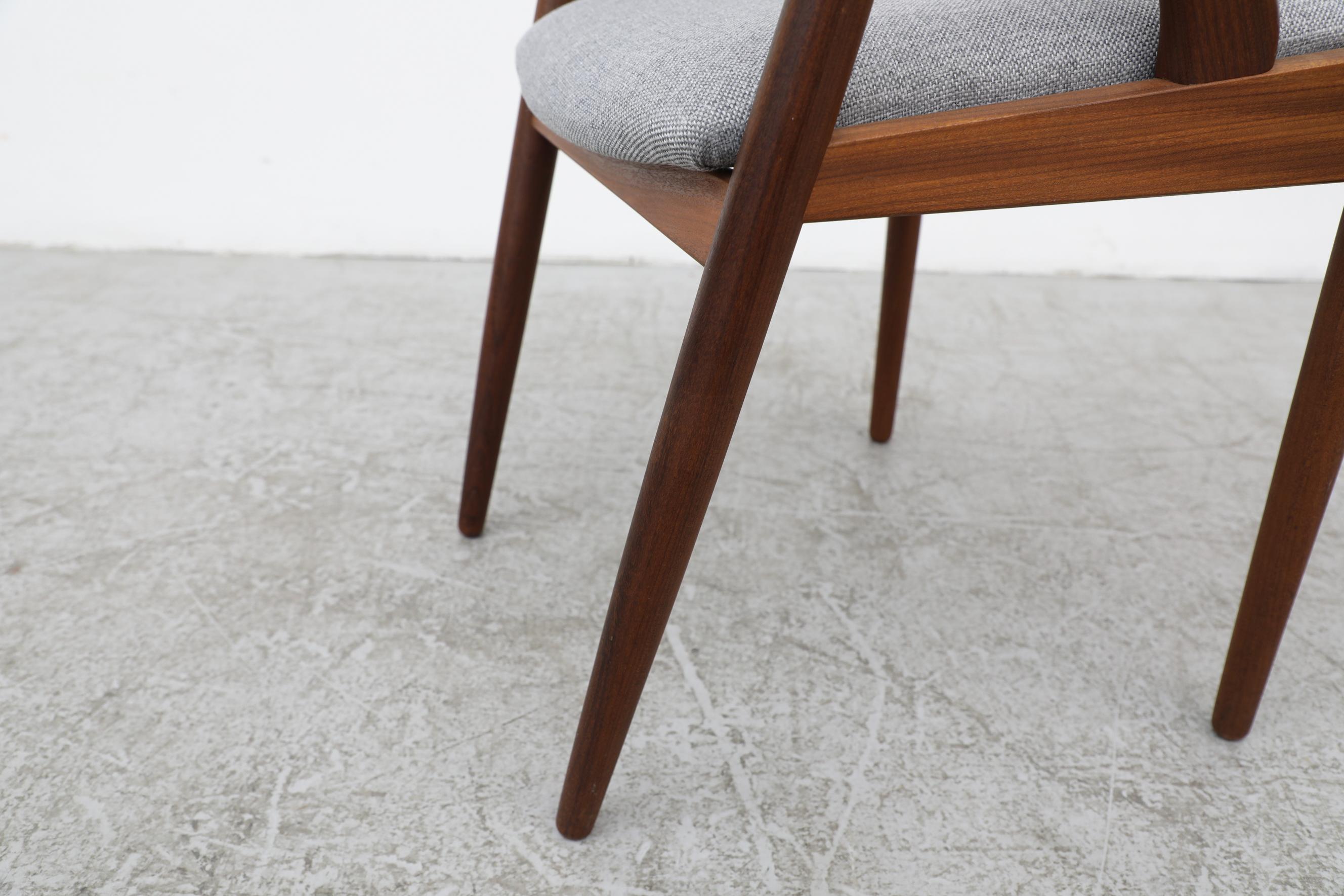Single Kai Kristiansen 'Handy' Chair with Gray Upholstery For Sale at ...