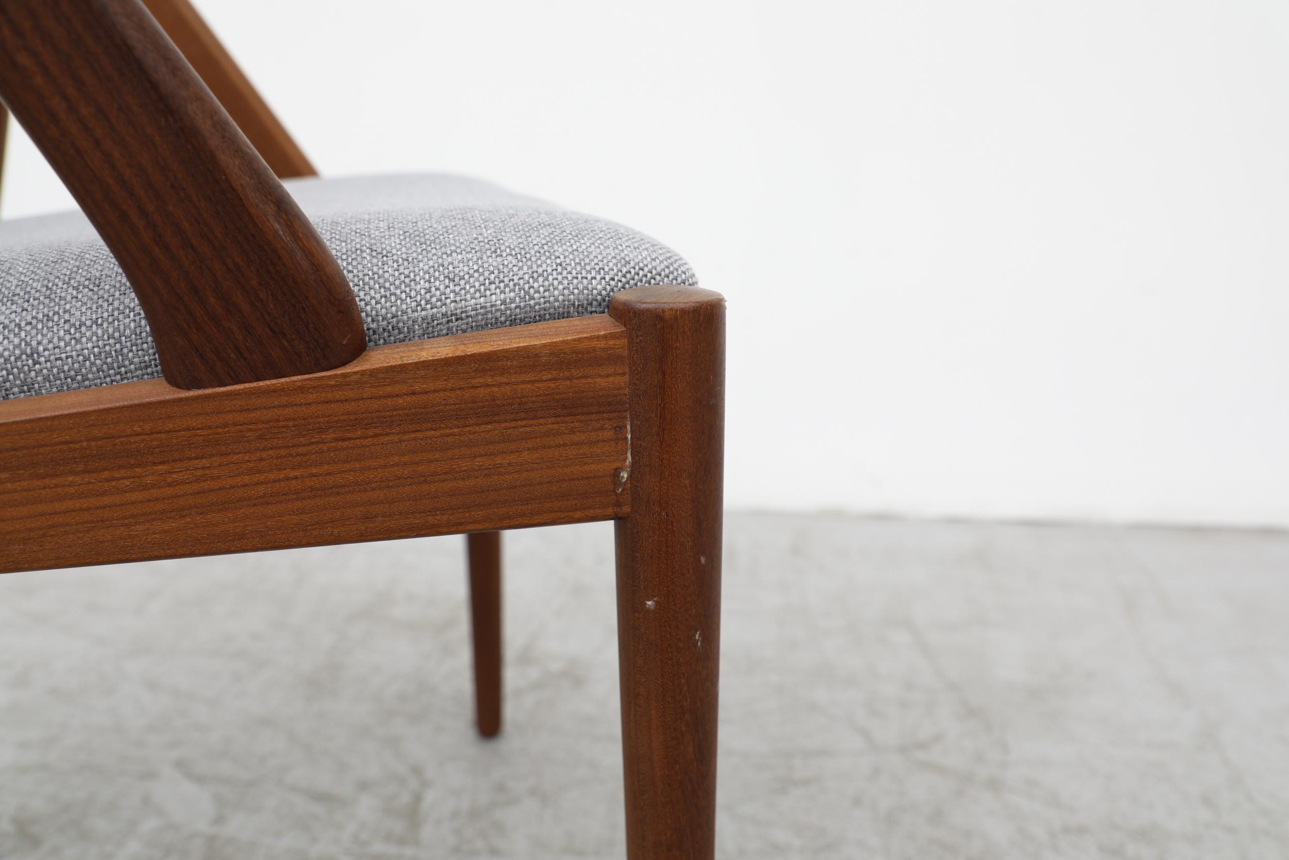 Single Kai Kristiansen 'Handy' Chair with Gray Upholstery For Sale at ...