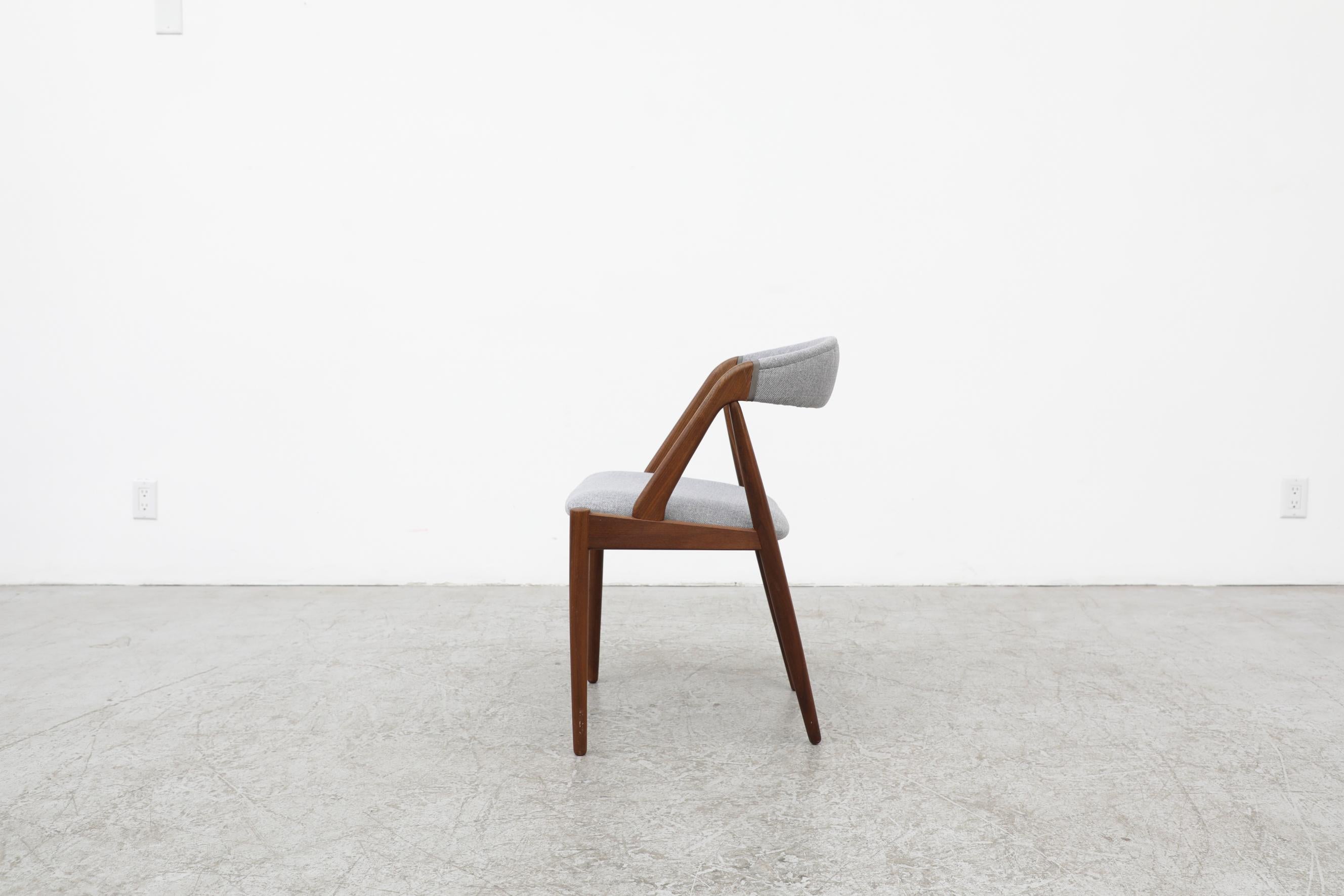 Single Kai Kristiansen 'Handy' Chair with Gray Upholstery For Sale at ...