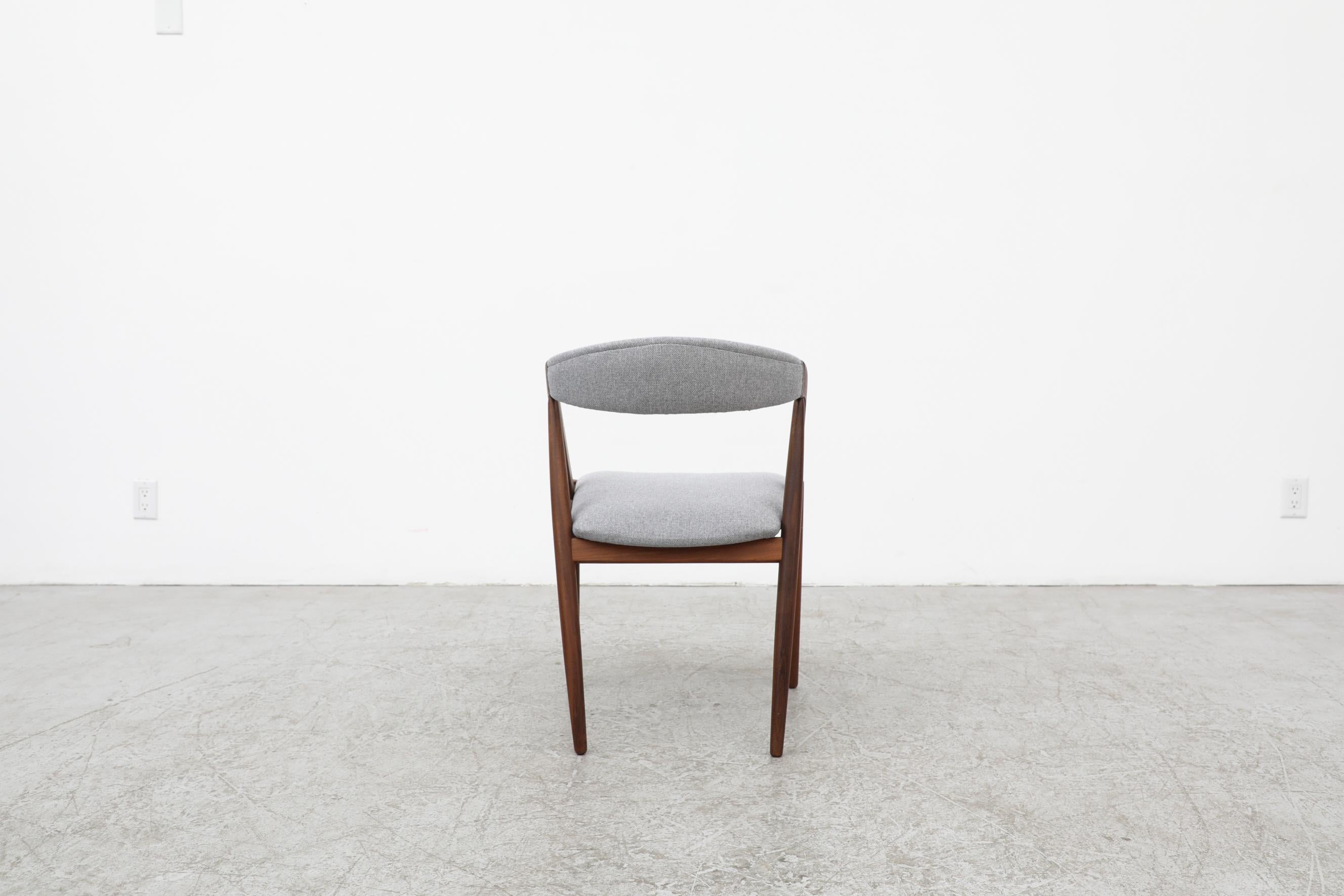 Single Kai Kristiansen 'Handy' Chair with Gray Upholstery For Sale at ...
