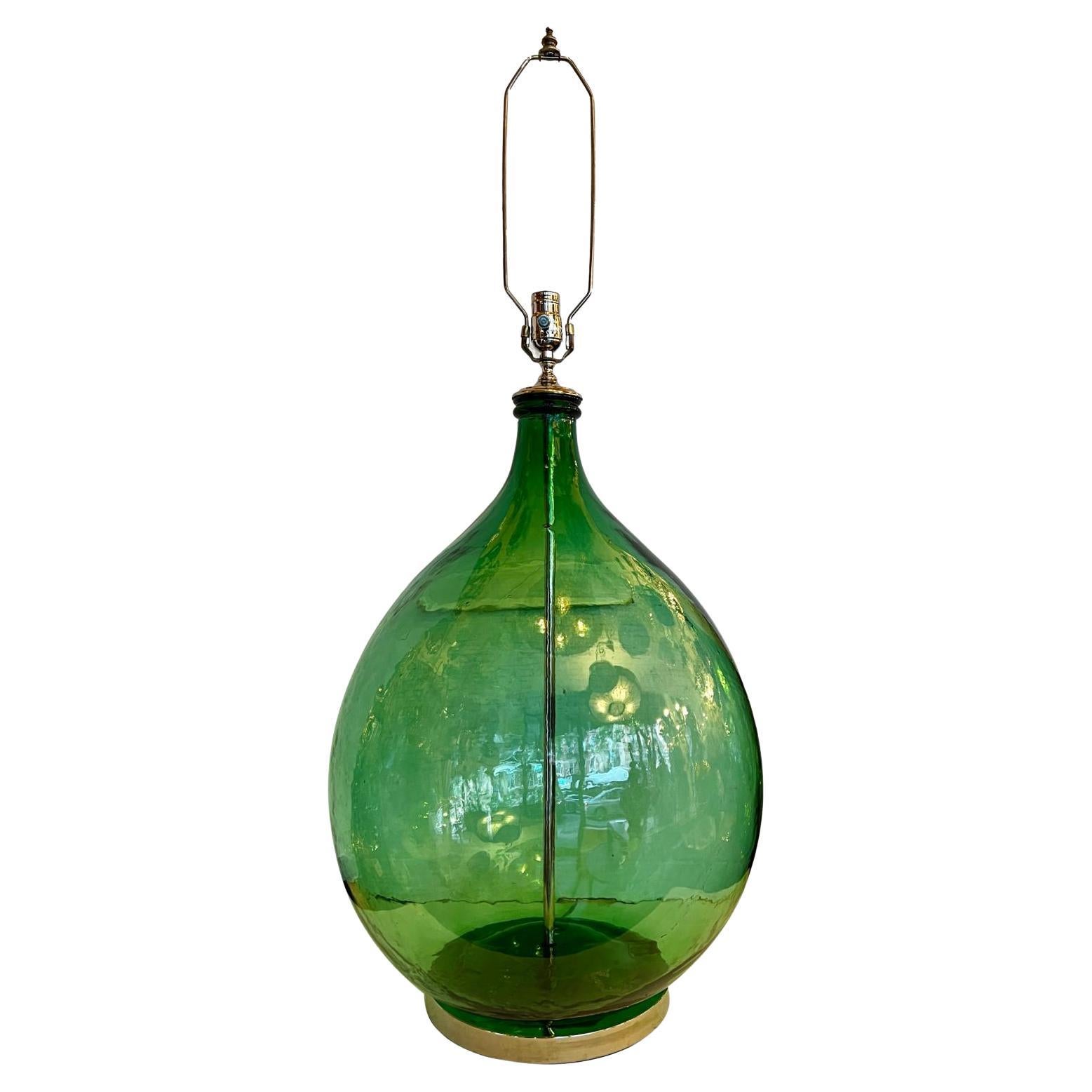 Joe Clearman Studio Glass Blown Glass Table Lamp For Sale at 1stDibs
