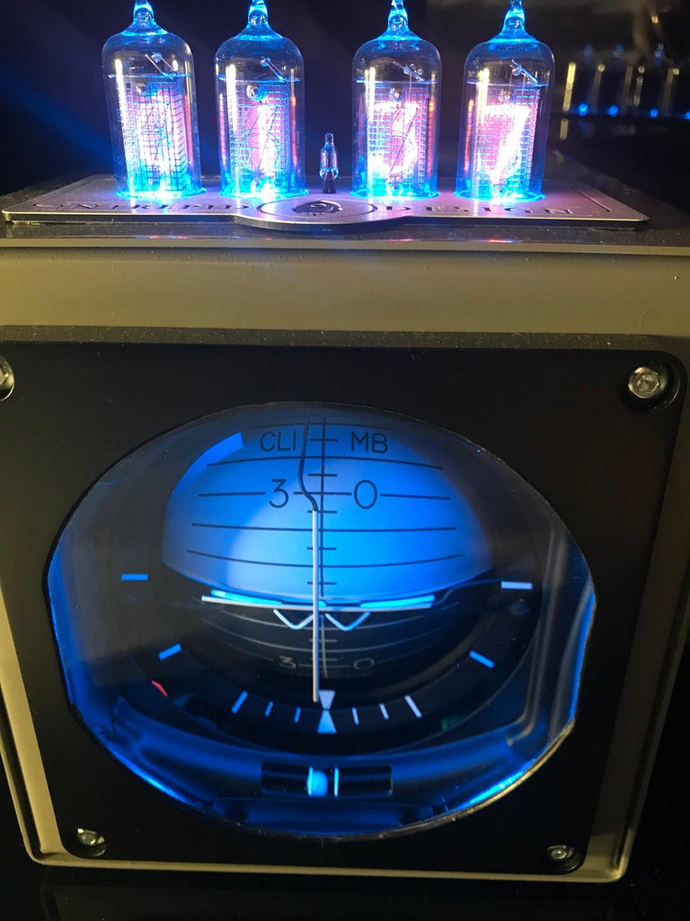 Single Large Lynx Cockpit Main Altitude Indicator Nixie Clock For Sale ...