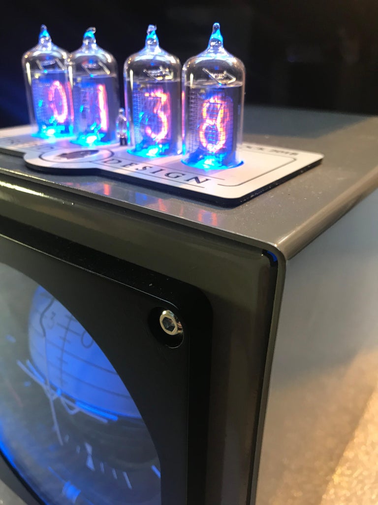 Single Large Lynx Cockpit Main Altitude Indicator Nixie Clock For Sale ...