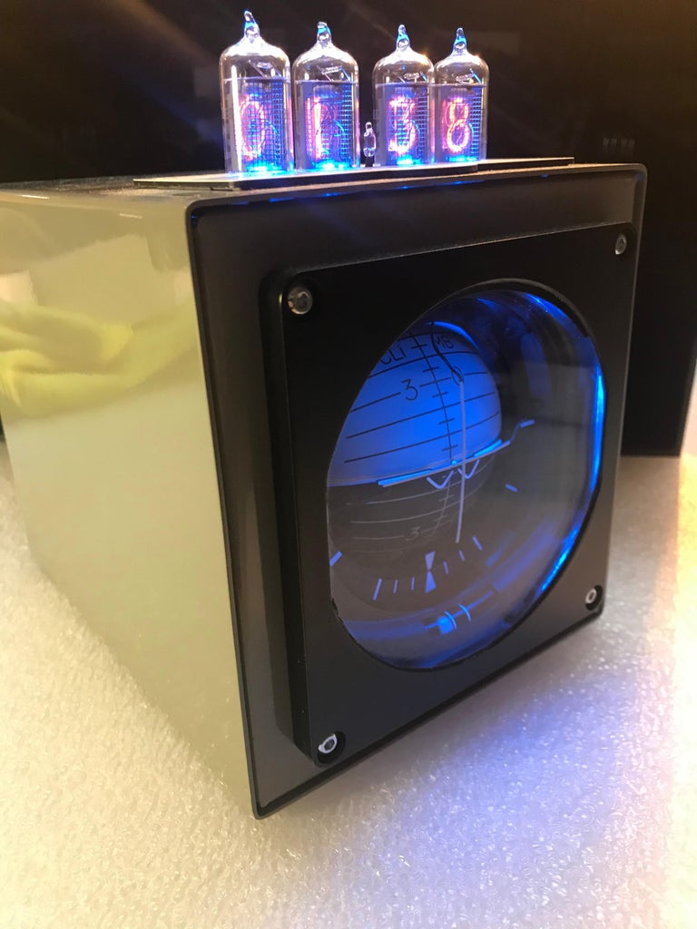 Single Large Lynx Cockpit Main Altitude Indicator Nixie Clock For Sale ...