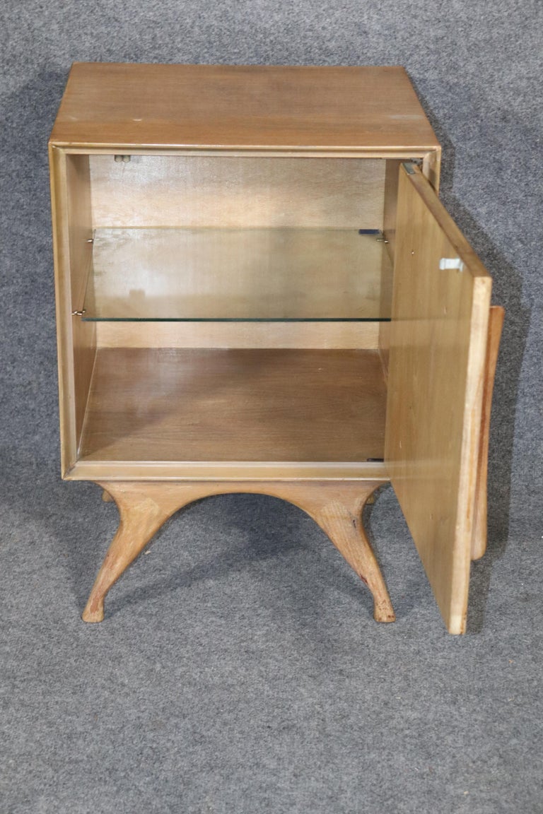 Single Mid-Century Kagan Style Nightstand For Sale at 1stDibs