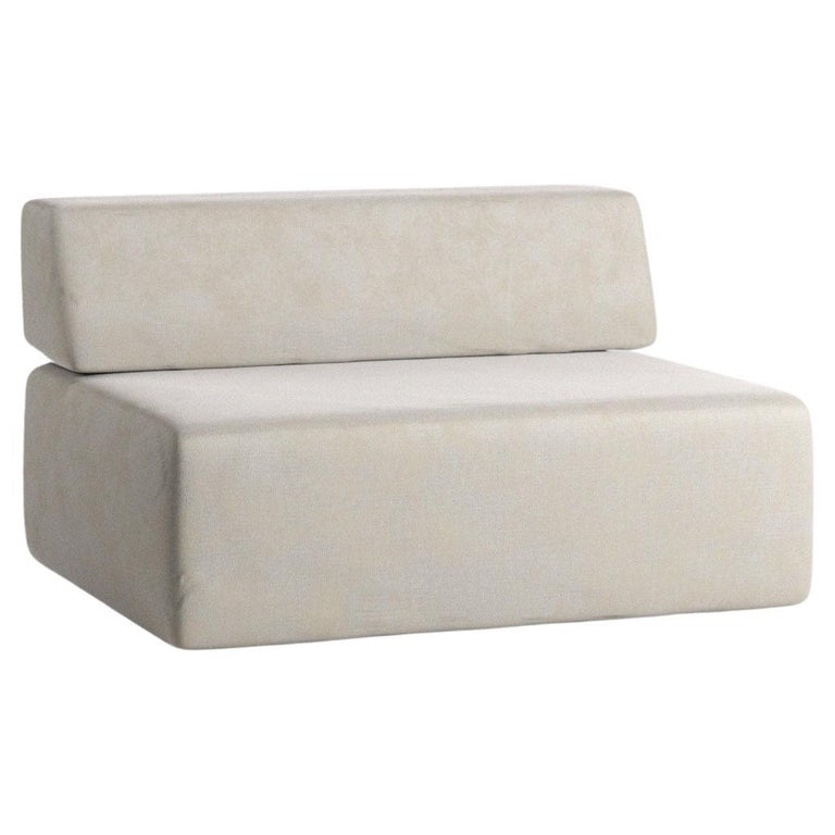 Single Modular Nude Sofa by Siete Studio For Sale at 1stDibs