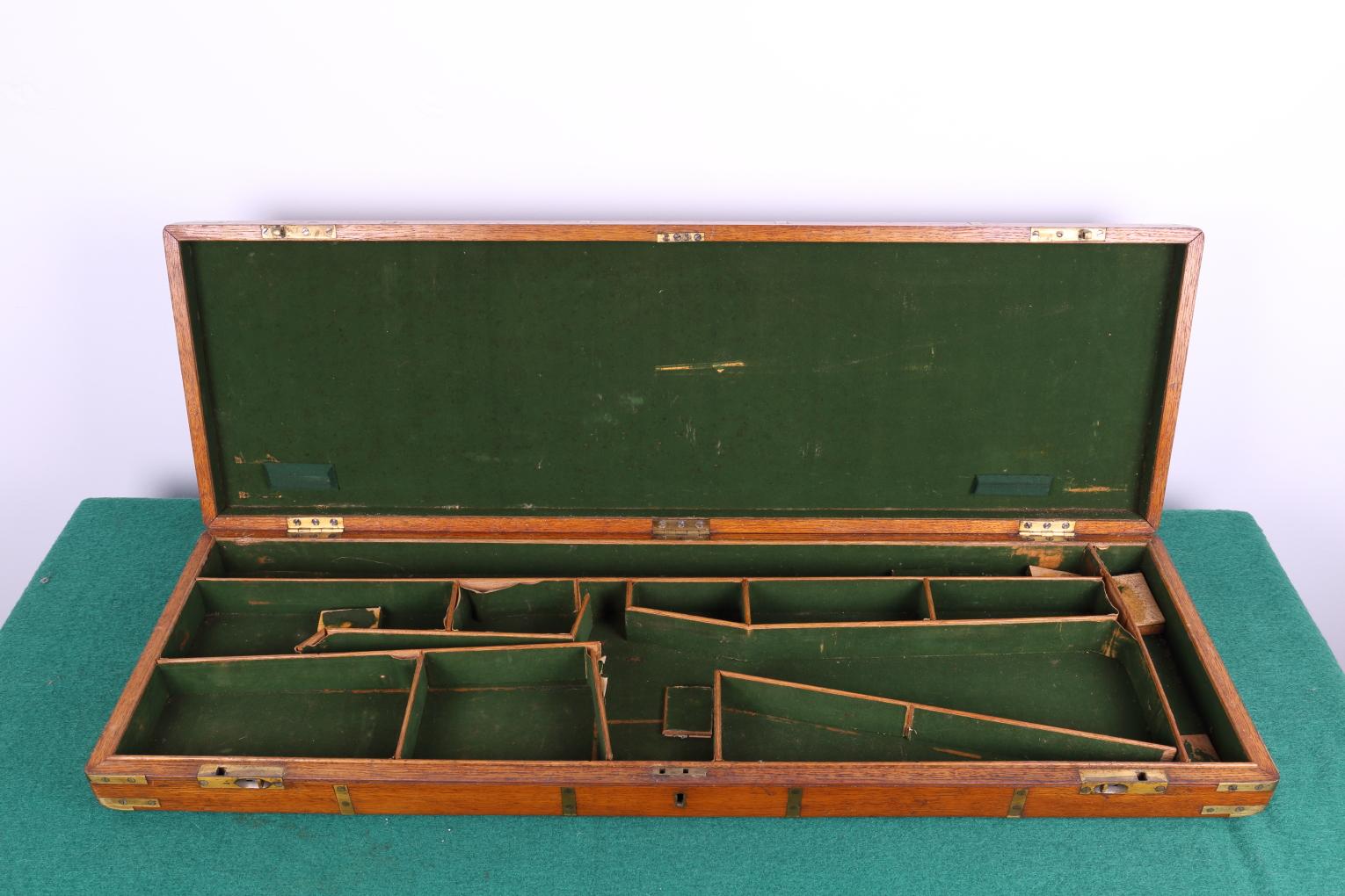 Single Oak Gun Case, circa 1880, Interesting Type at 1stDibs