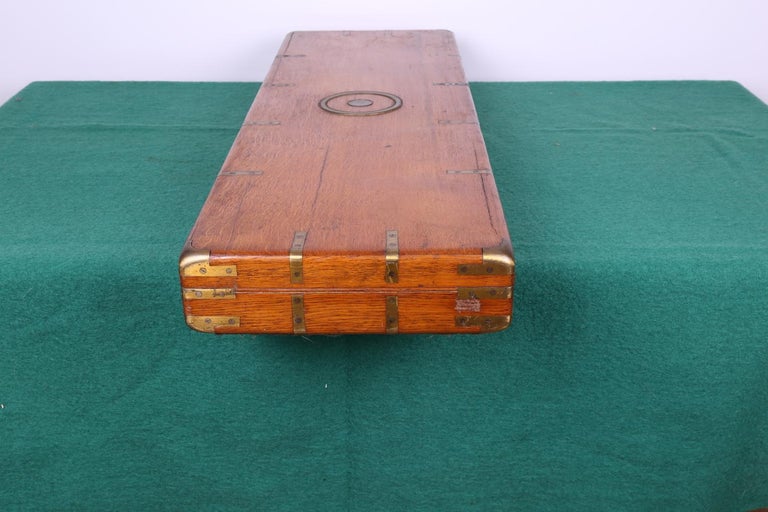 Single Oak Gun Case, circa 1880, Interesting Type at 1stdibs