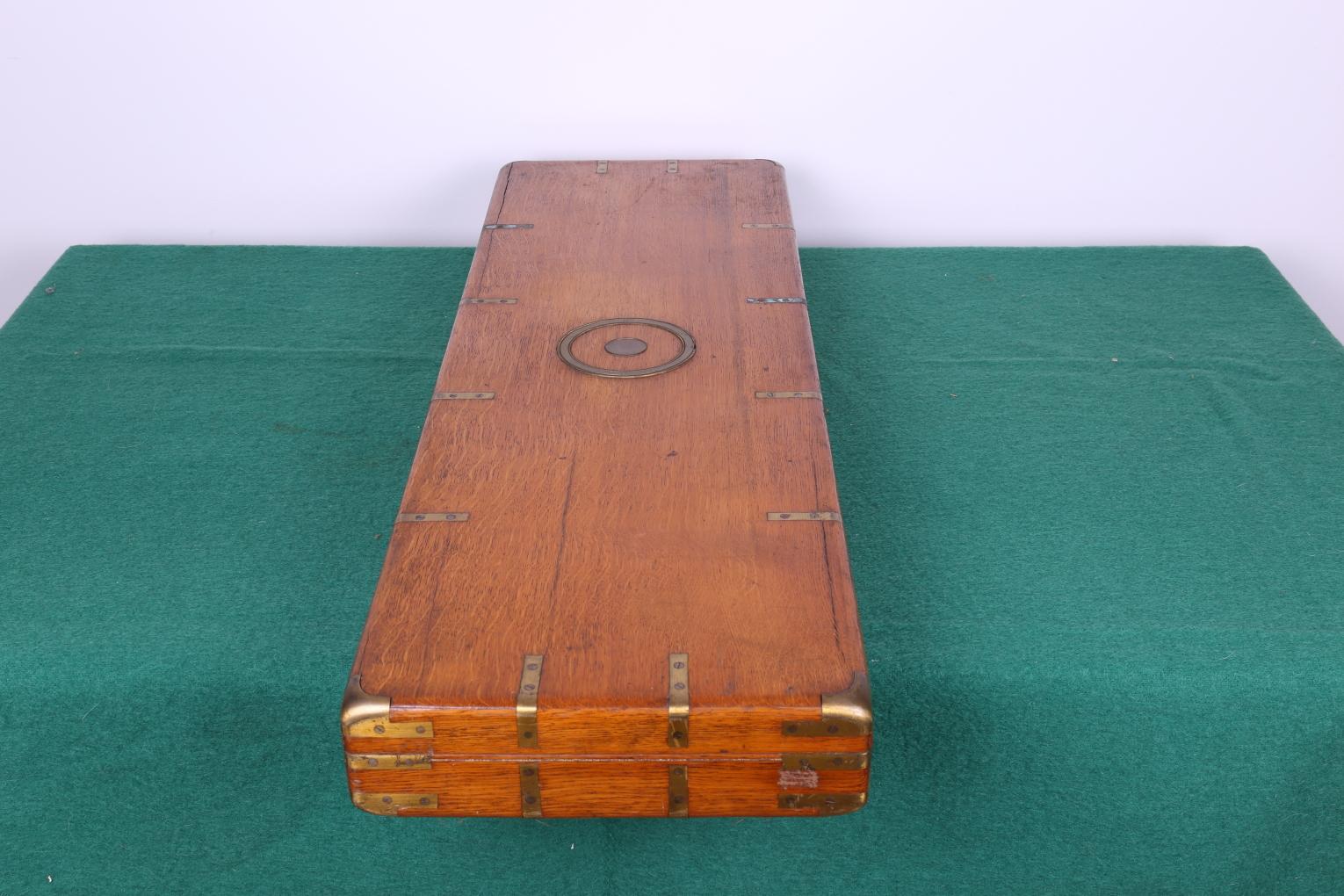 Single Oak Gun Case, circa 1880, Interesting Type at 1stDibs
