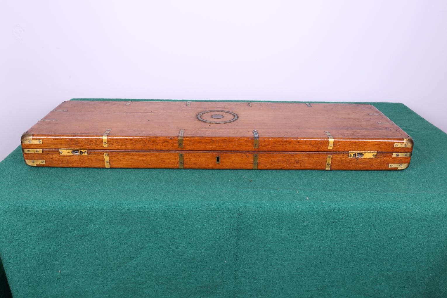 Single Oak Gun Case, circa 1880, Interesting Type at 1stDibs