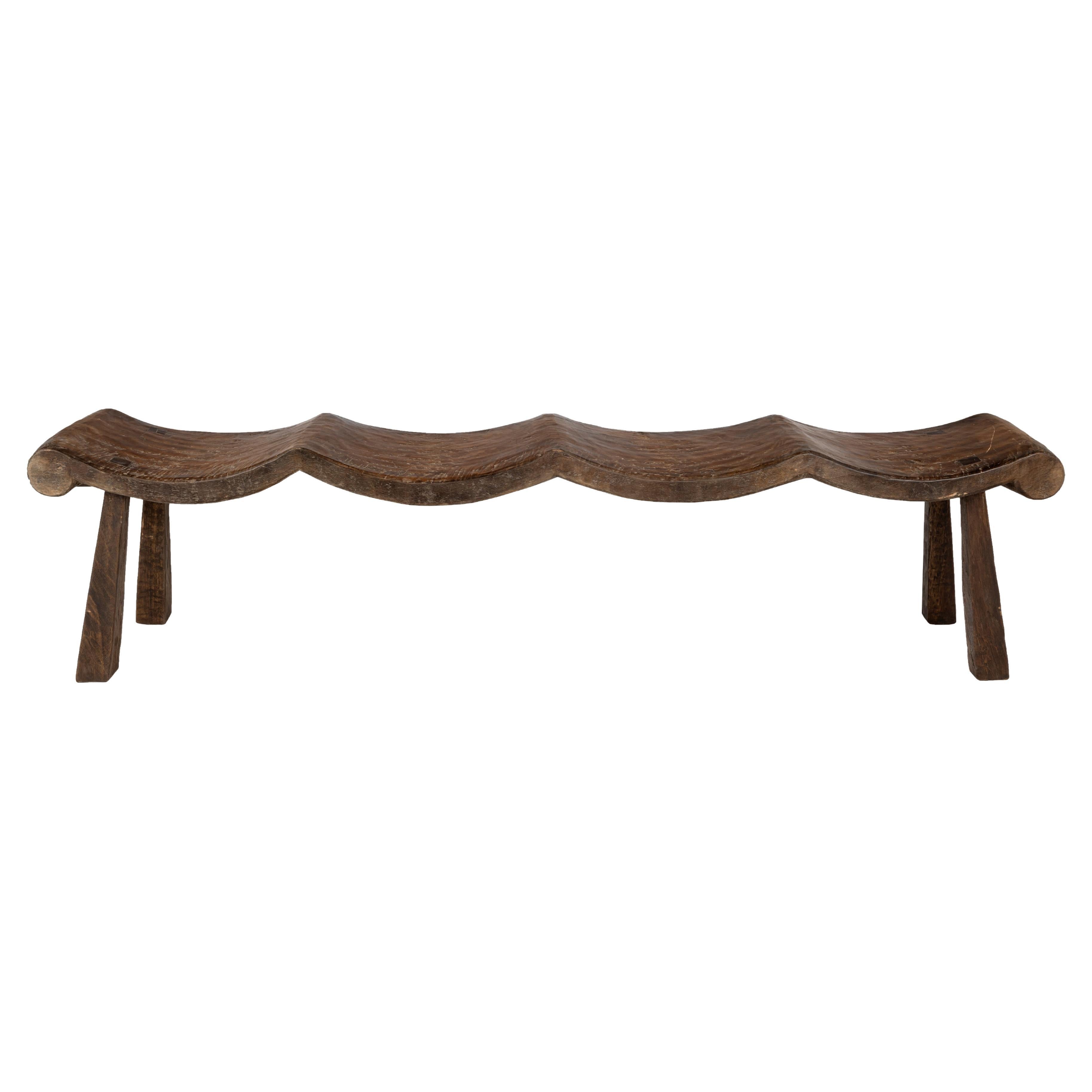 Single Plank Modern Form Bench Seat For Sale at 1stDibs