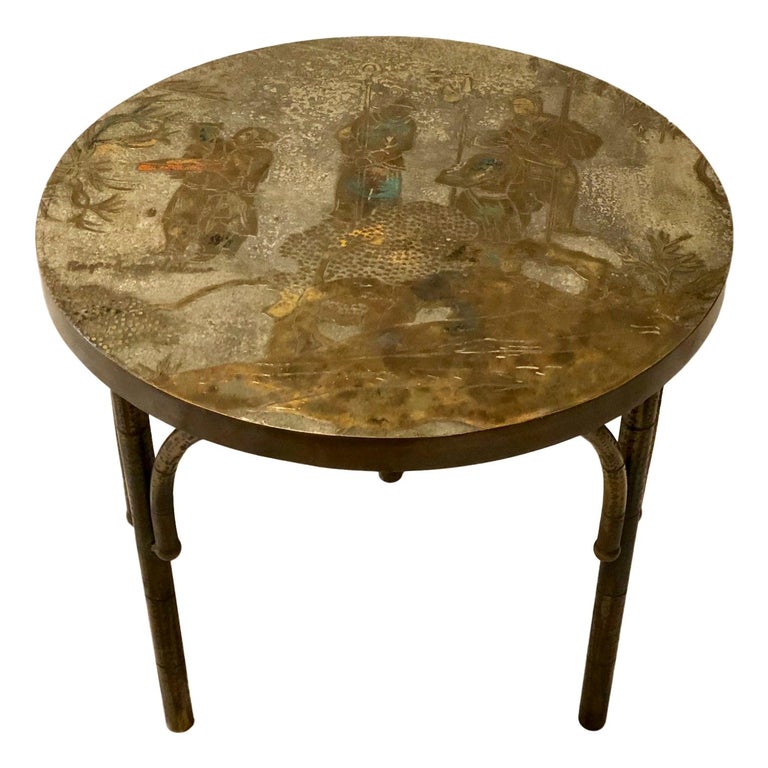 Single Round LaVerne Side Table For Sale at 1stDibs