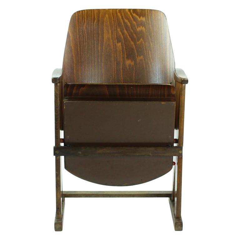 Single Seat Cinema Bench by TON, Czechoslovakia, 1960s For Sale at 1stDibs