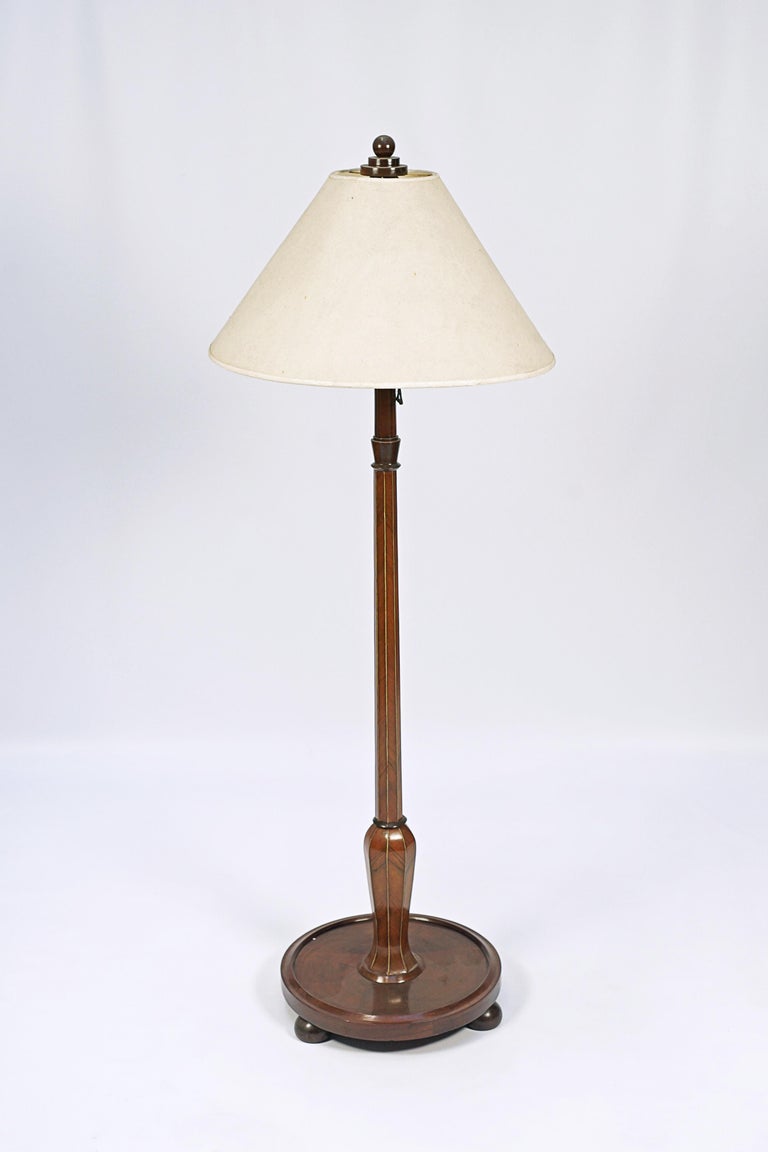 Single Standing Lamp by Jules Leleu For Sale at 1stDibs