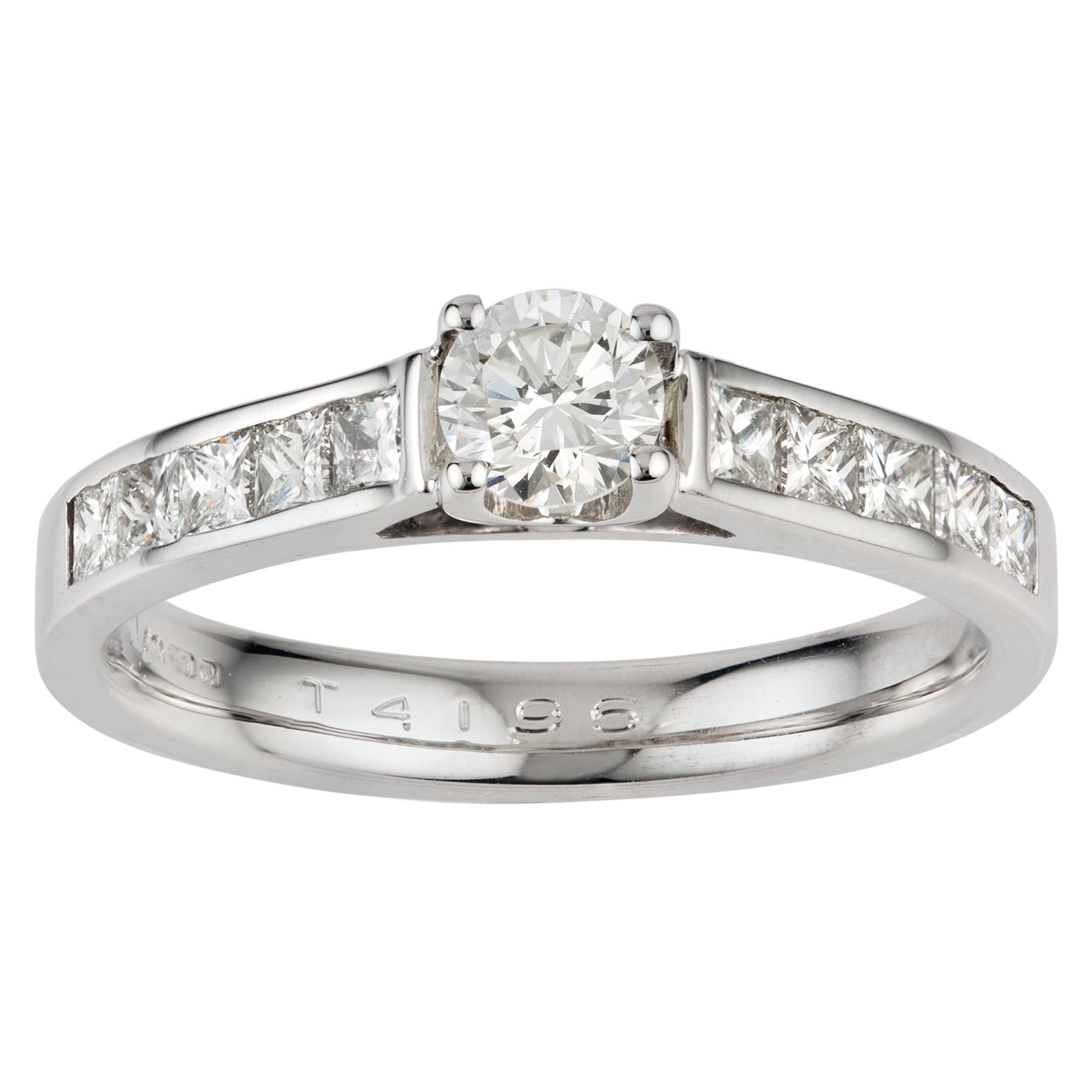 Boodles Single Stone Round Diamond Engagement Ring, British Hallmarked ...