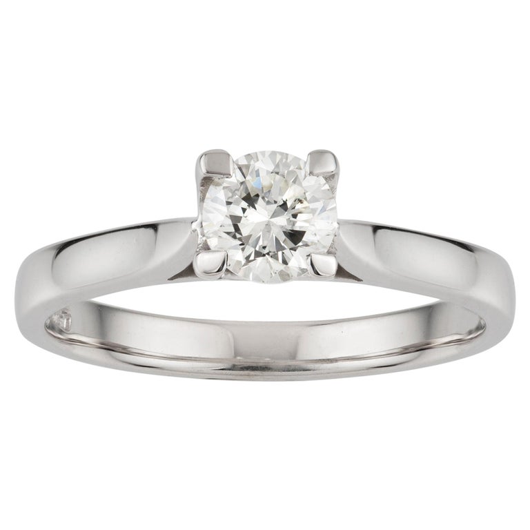 Single Stone Diamond Ring at 1stDibs