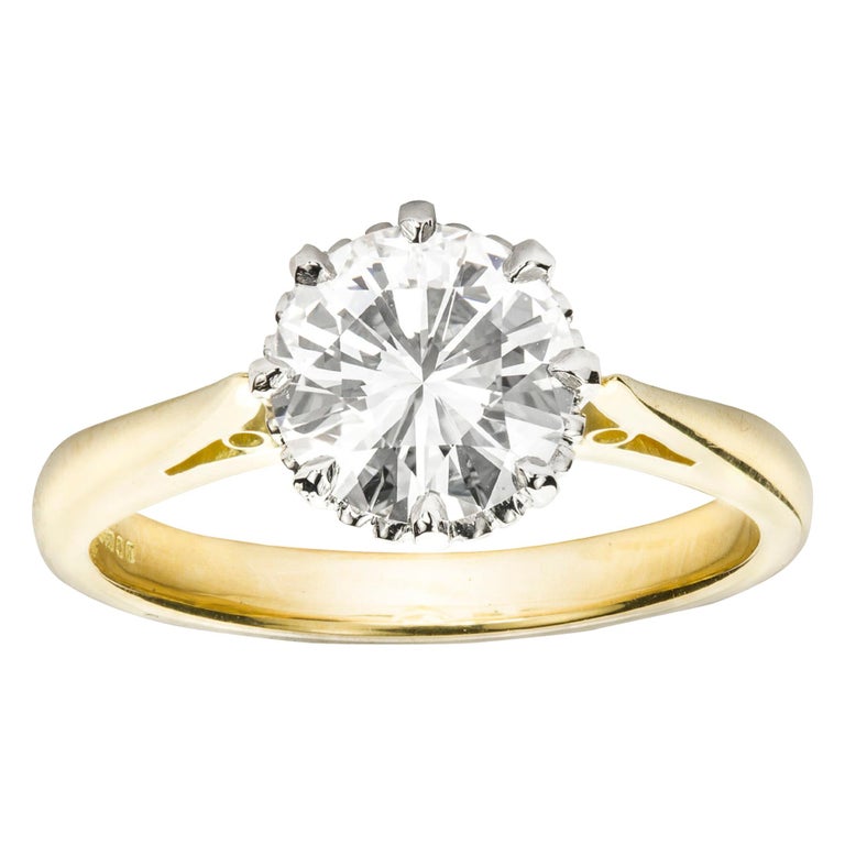 GIA Certified 1.26 Carat Diamond Solitaire Ring at 1stDibs