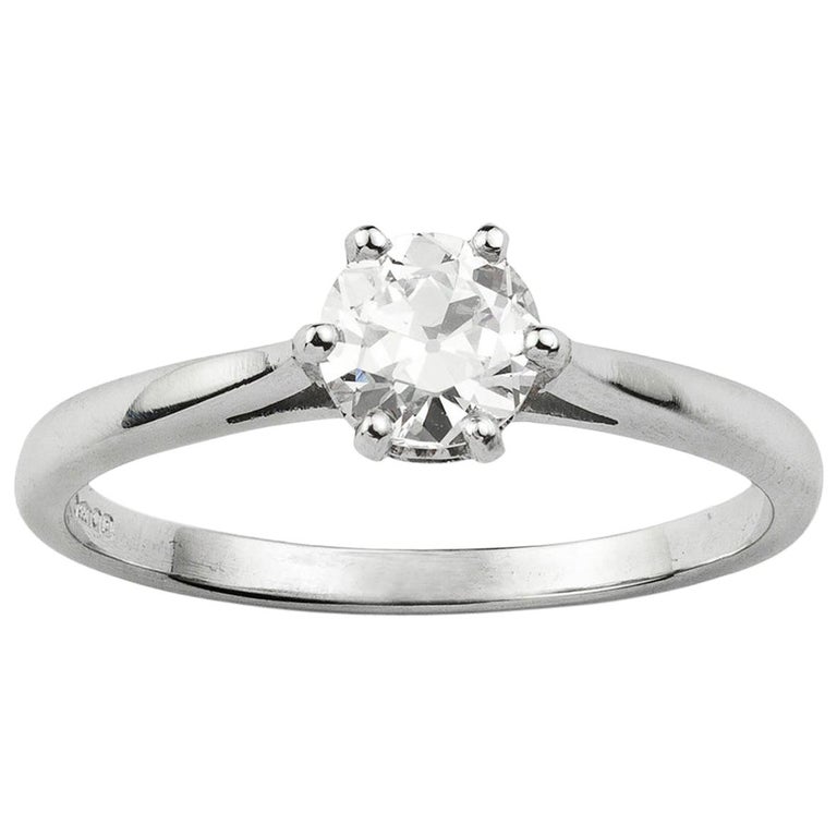 Single Stone Solitaire Diamond Ring at 1stDibs