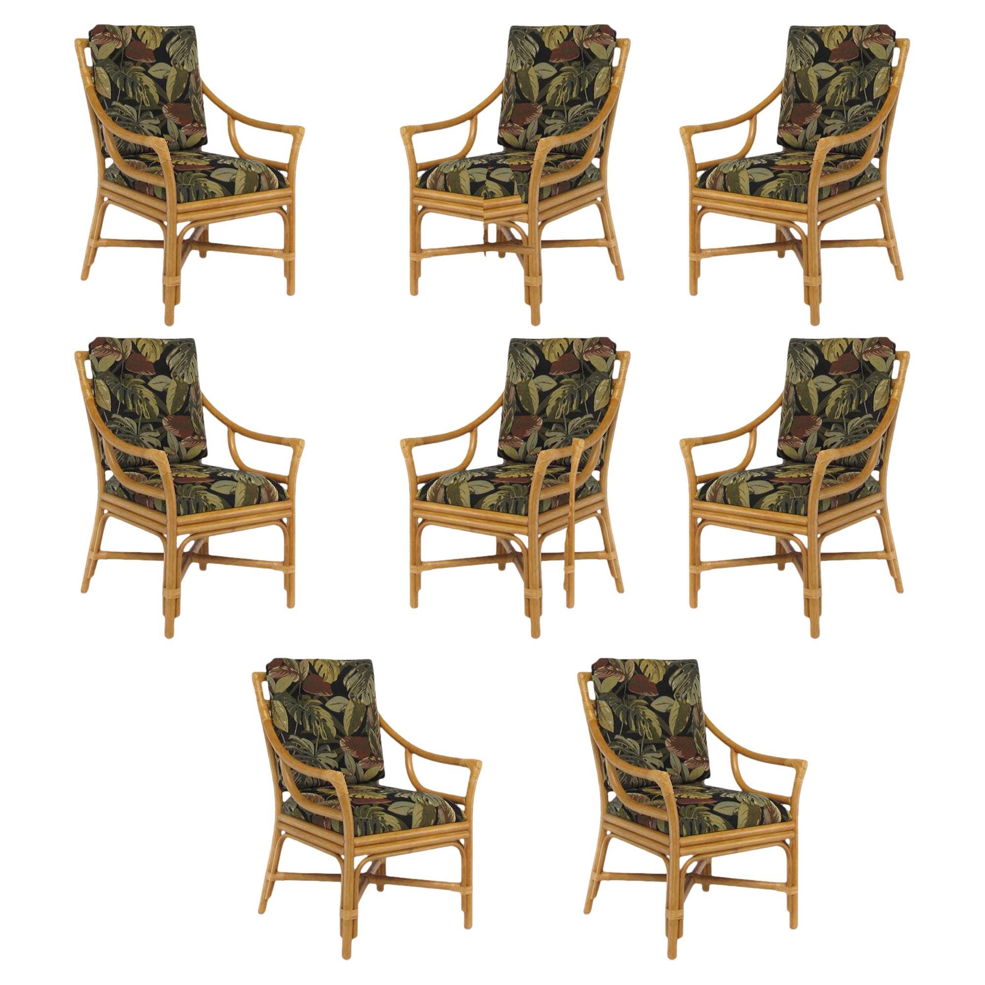 Woven French Bistro Style Rattan Dining Chairs at 1stDibs