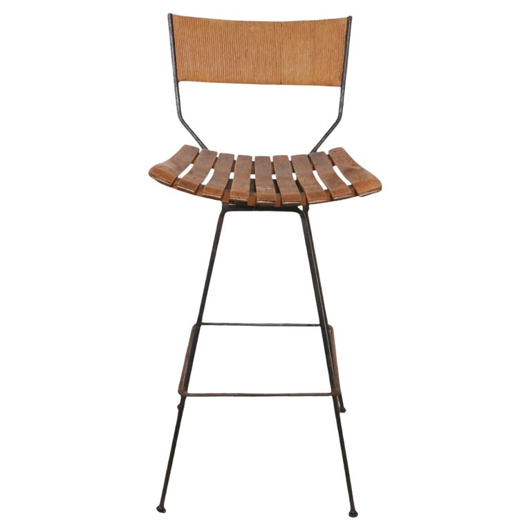 Single Swivel Bar Stool by Arthur Umanoff For Sale at 1stDibs